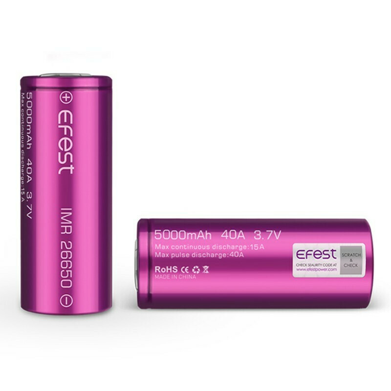 Efest Επαναφορτιζόμενη Μπαταρία 26550 5000mAh 3.7V 1τμχ | Skroutz.gr