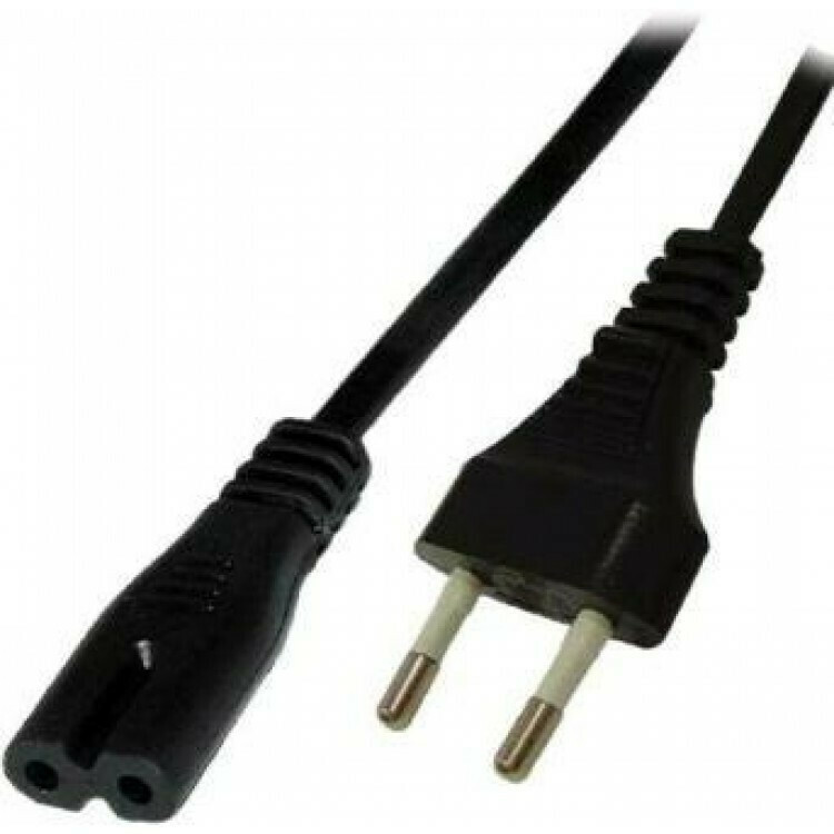 Euro - IEC C7 Cable 1.5m Μαύρο (S150) | Skroutz.gr