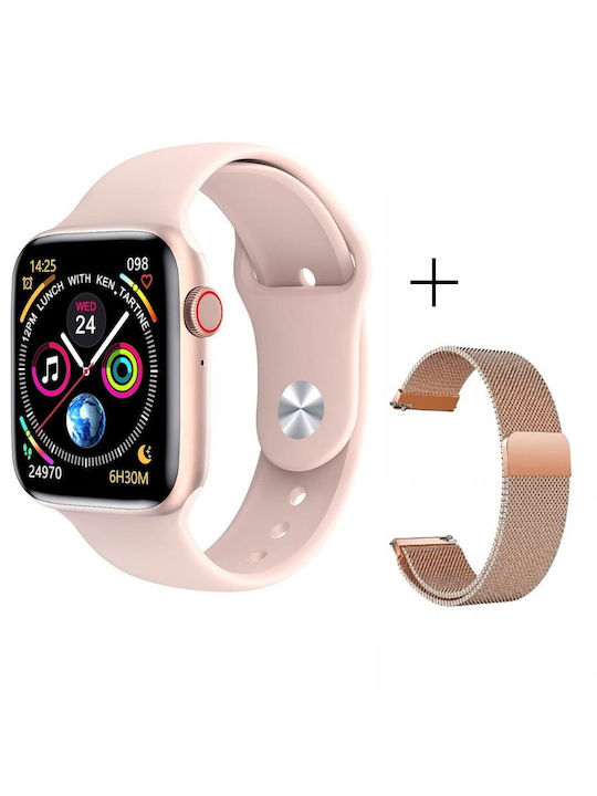 W26 Promax Smartwatch με Παλμογράφο (Ροζ) | Skroutz.gr