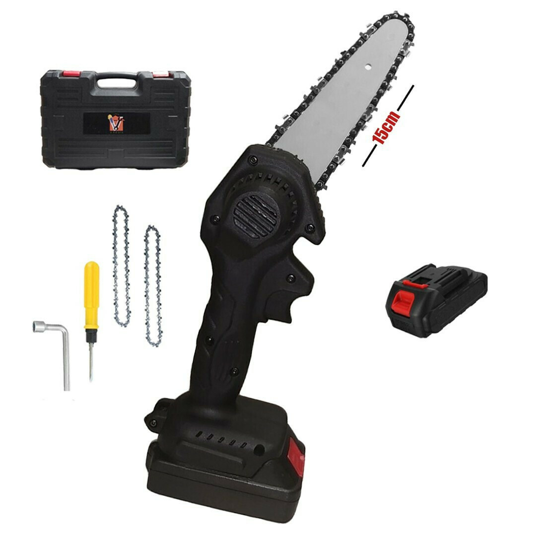 Mini Κλαδευτικό Αλυσοπρίονο Μπαταρίας 21V 1.1kg με Λάμα 15cm 6EB-221 | Skroutz.gr