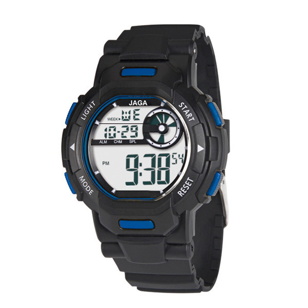Jaga Μ113Χ Ψηφιακό Ρολόι Χρονογράφος Μπαταρίας με Καουτσούκ Λουράκι ...