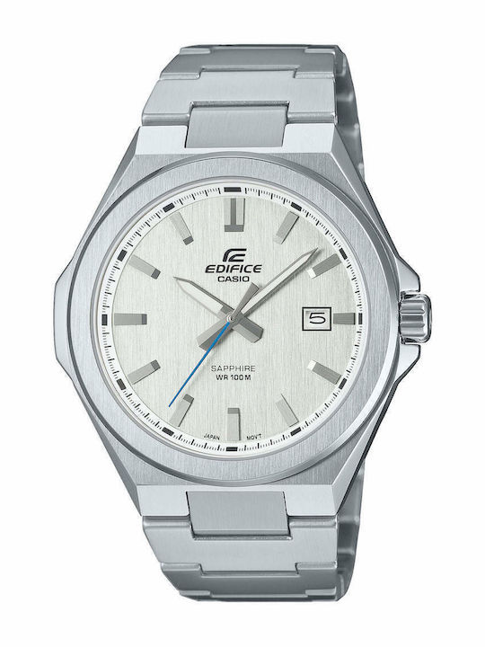 Casio Edifice Men's Watch Battery with Silver Metal Bracelet EFB-108D ...