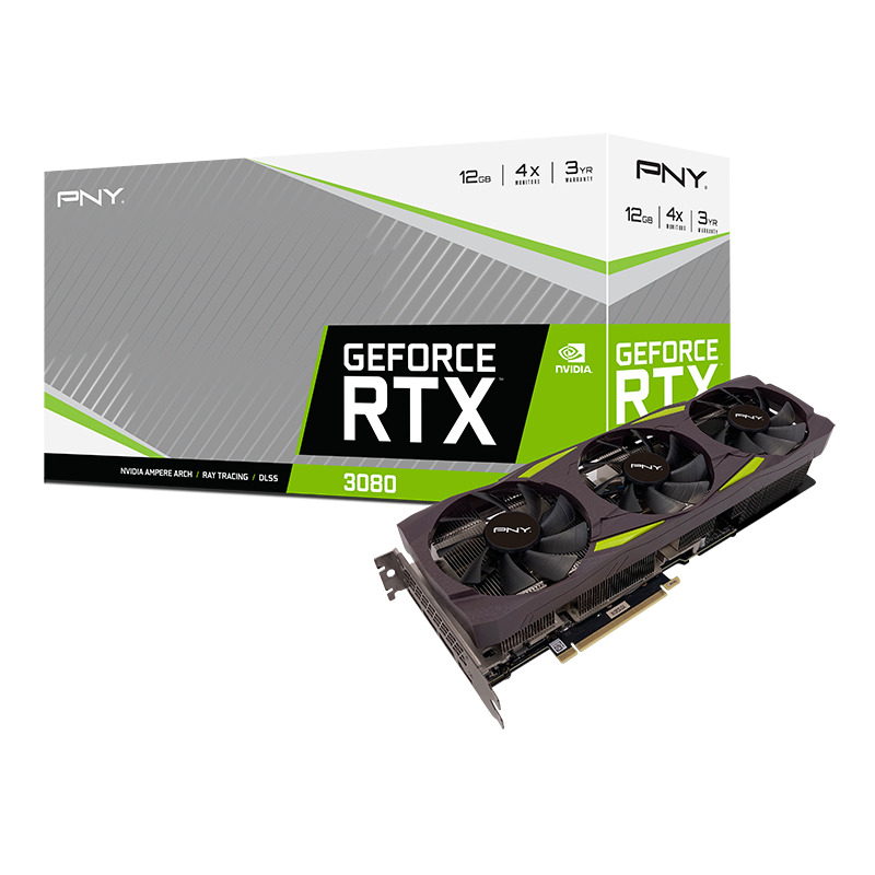 PNY GeForce RTX 3080 12GB GDDR6X UPRISING Triple Fan LHR Κάρτα Γραφικών ...