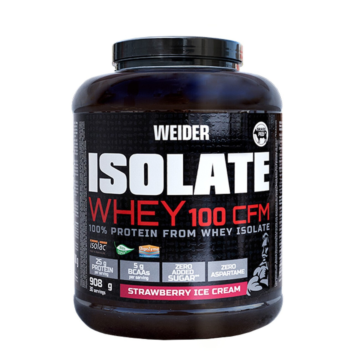 Weider Isolate Whey 100 CFM Πρωτεΐνη Ορού Γάλακτος με Γεύση Φράουλα ...