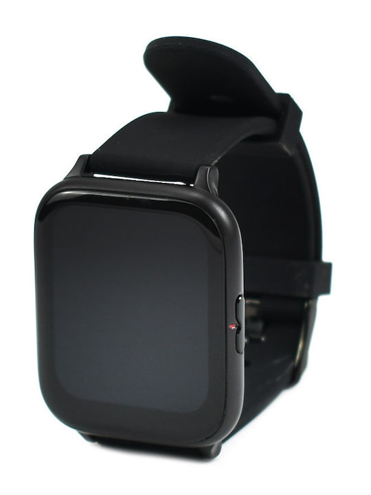 Andowl M-Zero Aluminium Smartwatch με Παλμογράφο (Μαύρο) | Skroutz.gr