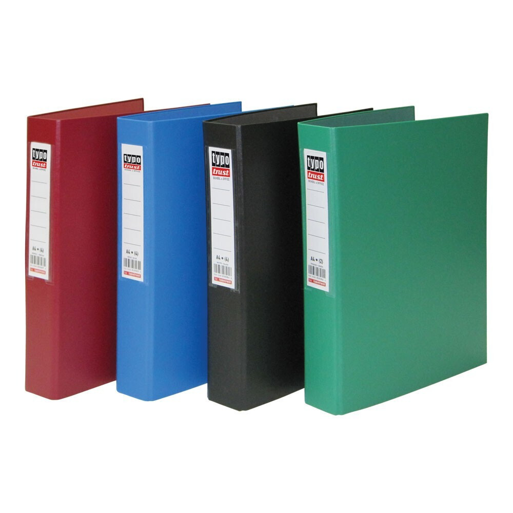 Typotrust Κλασέρ 4/32 για Χαρτί A4 με 4 Κρίκους Μπορντό KP3324-19 | Skroutz.gr