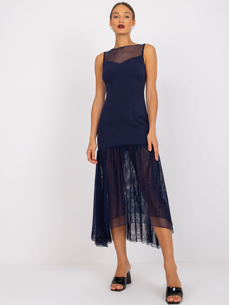 Factory Price NU-SK-1658.50P Midi Φόρεμα για Γάμο / Βάπτιση Αμάνικο ...