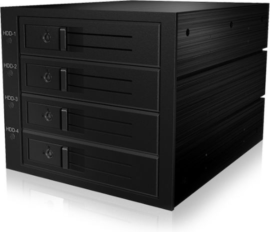 Icy Box Backplane for 4x HDD for 3x 5,25" bay with lock and fan Μαύρο ...