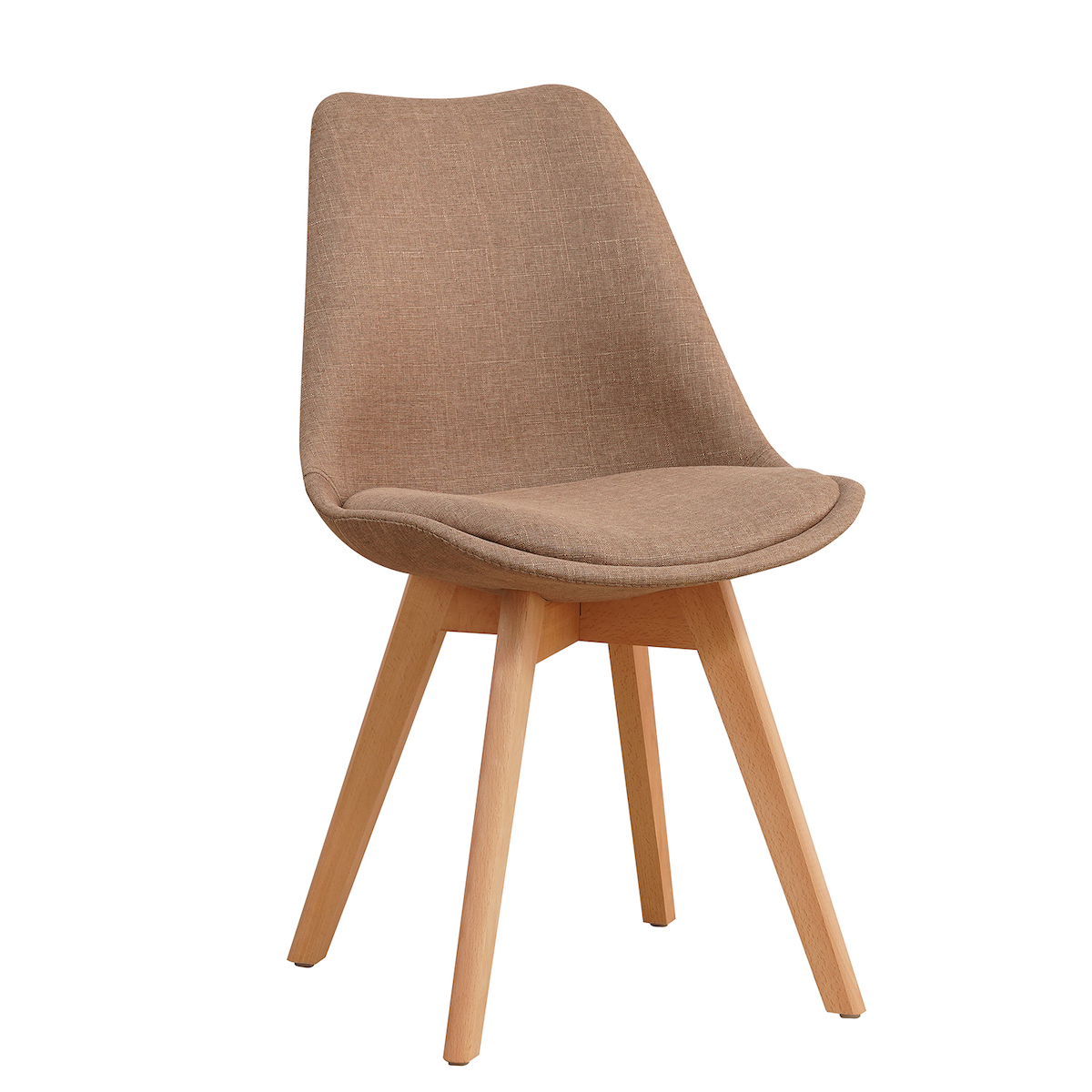 Truant Καρέκλα Κουζίνας με Υφασμάτινη Επένδυση Μπεζ 49x53x83εκ. 14600041 | Skroutz.gr