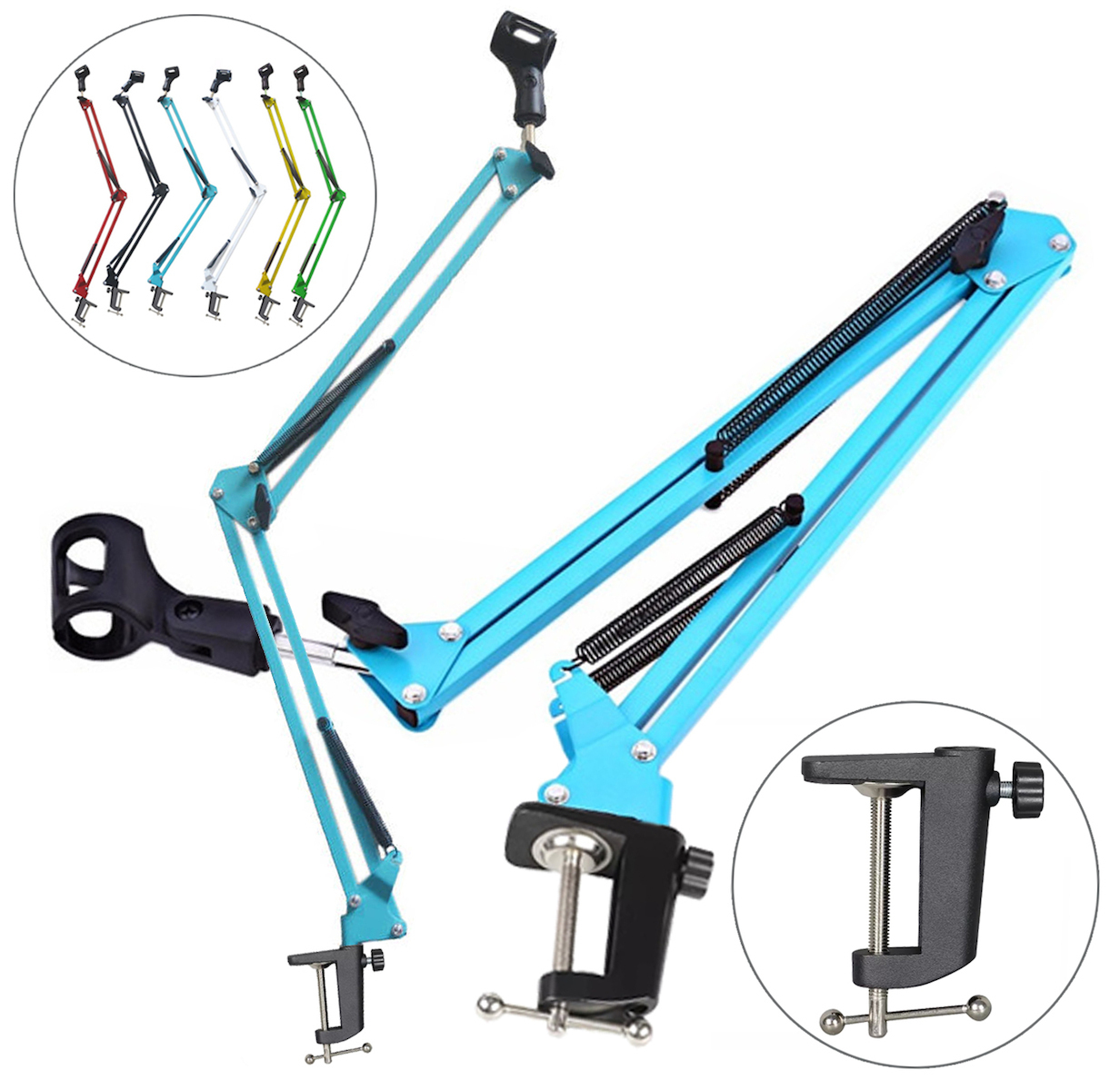 NB-35 170034 Μπλε Βραχίονας Μικροφώνου Τύπου Ψαλίδι για Γραφεία ...