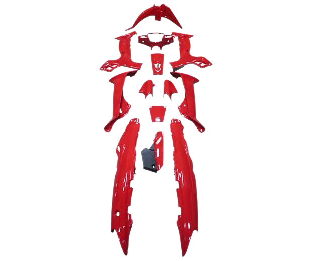 Σετ Πλαστικά Μοτοσυκλέτας για Yamaha Crypton R 105 Κόκκινο 13τμχ 97659 ...
