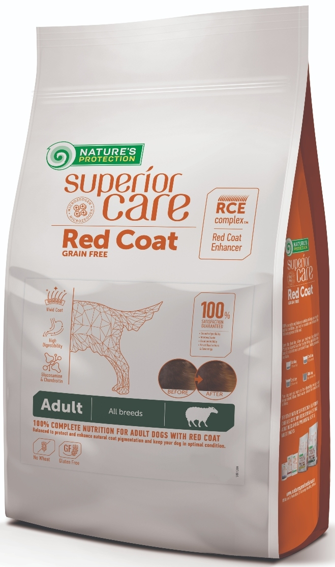 Nature's Protection Superior Care Red Coat 4kg Ξηρά Τροφή χωρίς Σιτηρά ...