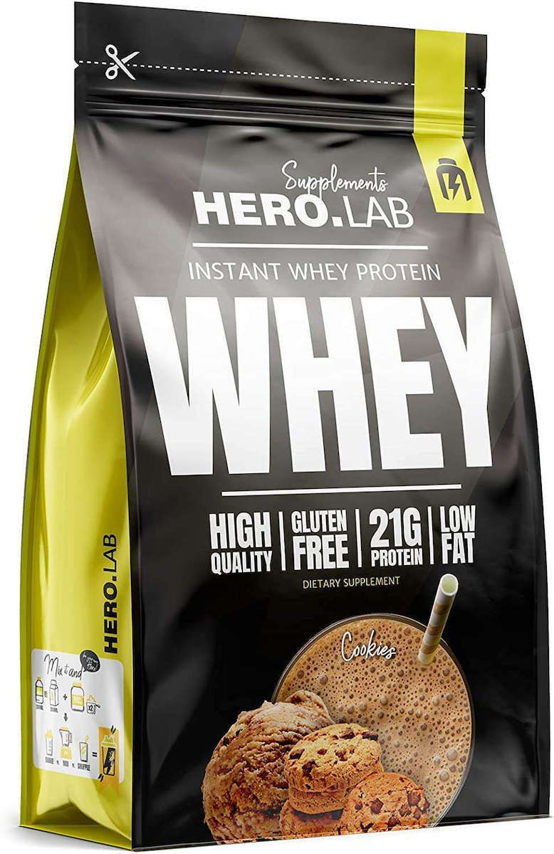 Hiro.Lab Instant Whey Πρωτεΐνη Ορού Γάλακτος Χωρίς Γλουτένη με Γεύση ...