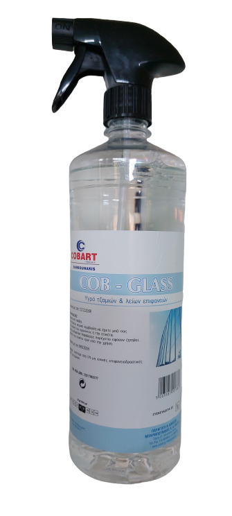 Cobart Chemicals COB-GLASS Καθαριστικό Spray Τζαμιών 1lt | Skroutz.gr