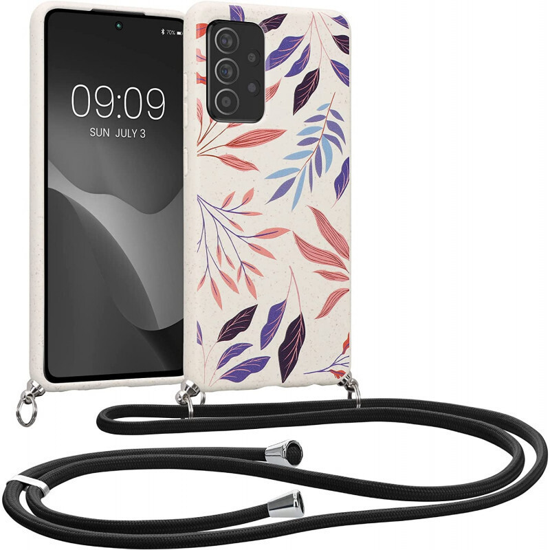 Kalibri Design Colorful Leaves Back Cover Σιλικόνης με Λουράκι Blue ...