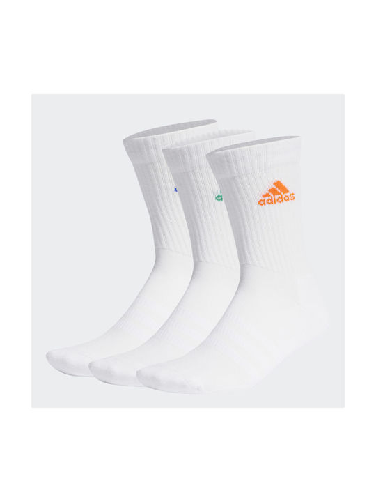 Adidas C SPW CRW IC1314 Running Κάλτσες Λευκές 3 Ζεύγη | Skroutz.gr