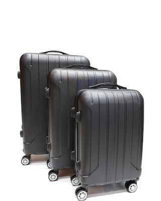 Ormi 005 Σετ Βαλίτσες 3τμχ 005-2-2 σε Μαύρο χρώμα | Skroutz.gr