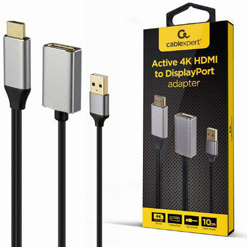Cablexpert Μετατροπέας HDMI / USB-A male σε DisplayPort female (A-HDMIM ...