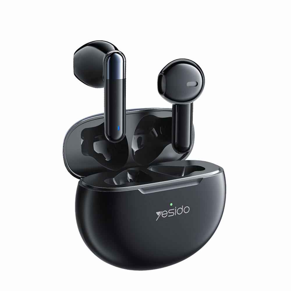 Yesido TWS12 Earbud Bluetooth Handsfree Ακουστικά με Θήκη Φόρτισης Μαύρα | Skroutz.gr