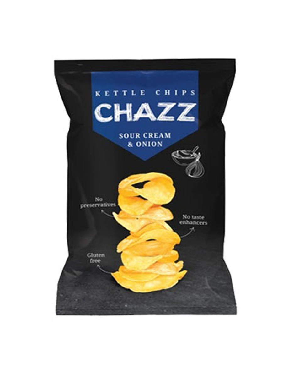 Chazz Πατατάκια με Γεύση Sour Cream & Κρεμμύδι 90gr | Skroutz.gr