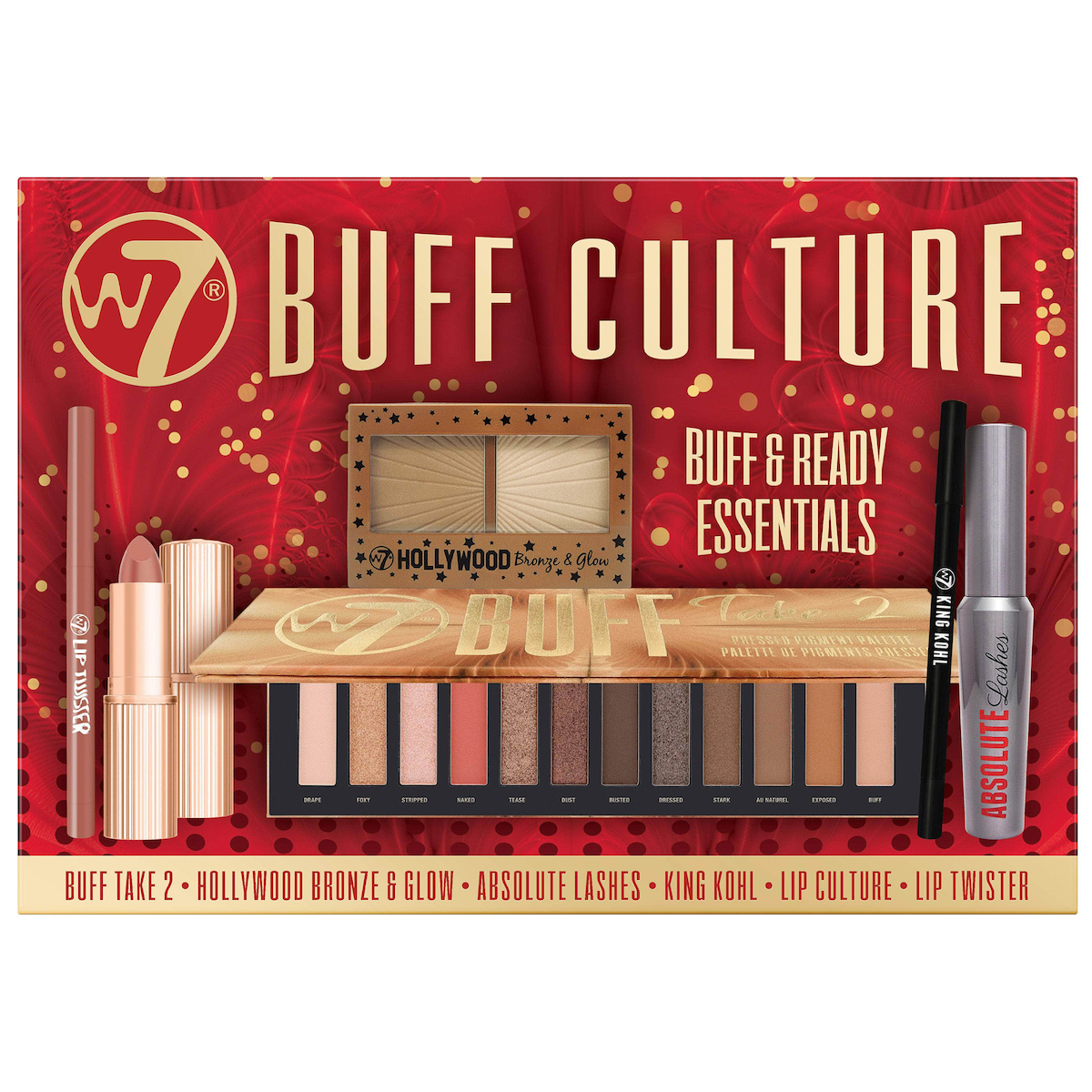 W7 Cosmetics Buff Culture Σετ Μακιγιάζ για Πρόσωπο, Μάτια & Χείλη 6τμχ ...