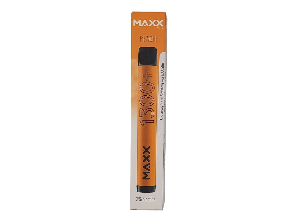 Maxx Vape Ηλεκτρονικό Τσιγάρο μιας Χρήσης 1300 Εισπνοών Peach 2ml 20mg | Skroutz.gr