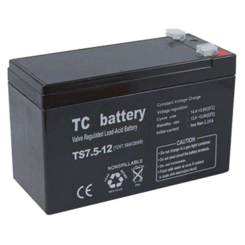 TC Battery Μπαταρία UPS με Χωρητικότητα 7.5Ah και Τάση 12V 07.02.0126 ...