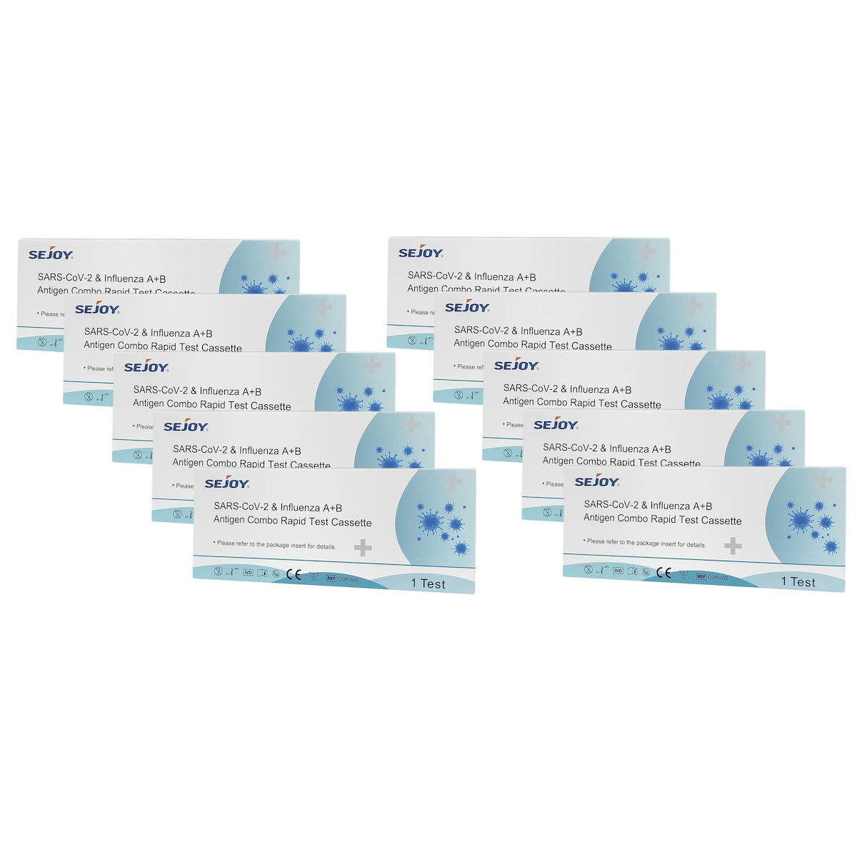 Sejoy SARS-CoV-2 & Influenza A+B Antigen Combo Rapid Test Cassette ...