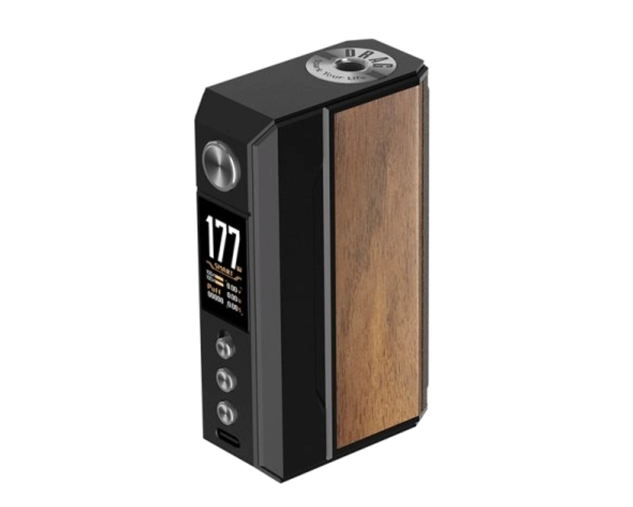 Voopoo Box Mod Drag 4 177W Black Walnut | Skroutz.gr