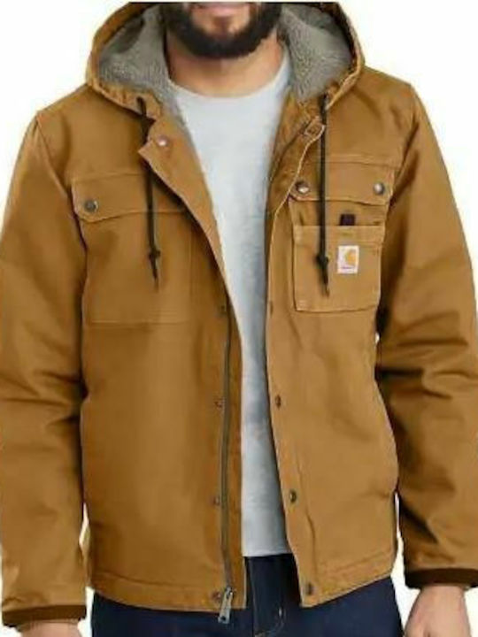 Carhartt Χειμωνιάτικο Μπουφάν Καφέ 103826-BRN | Skroutz.gr