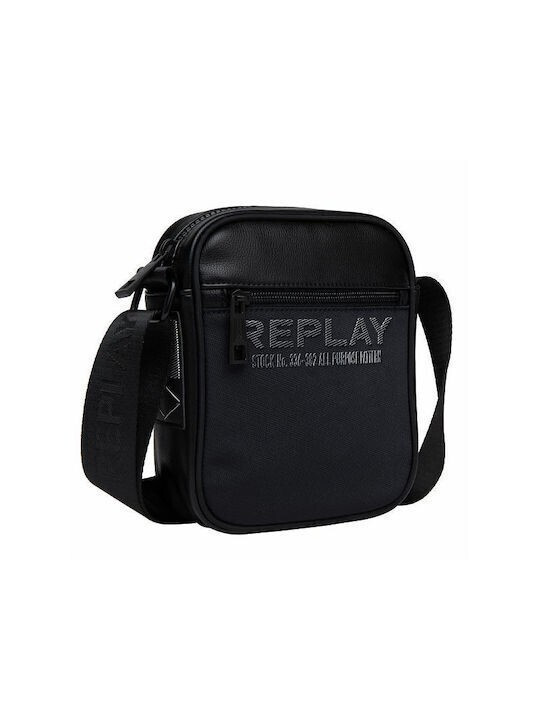 Replay Ανδρική Τσάντα Ώμου / Χιαστί σε Μαύρο χρώμα FM3621.000.A0465-098 ...