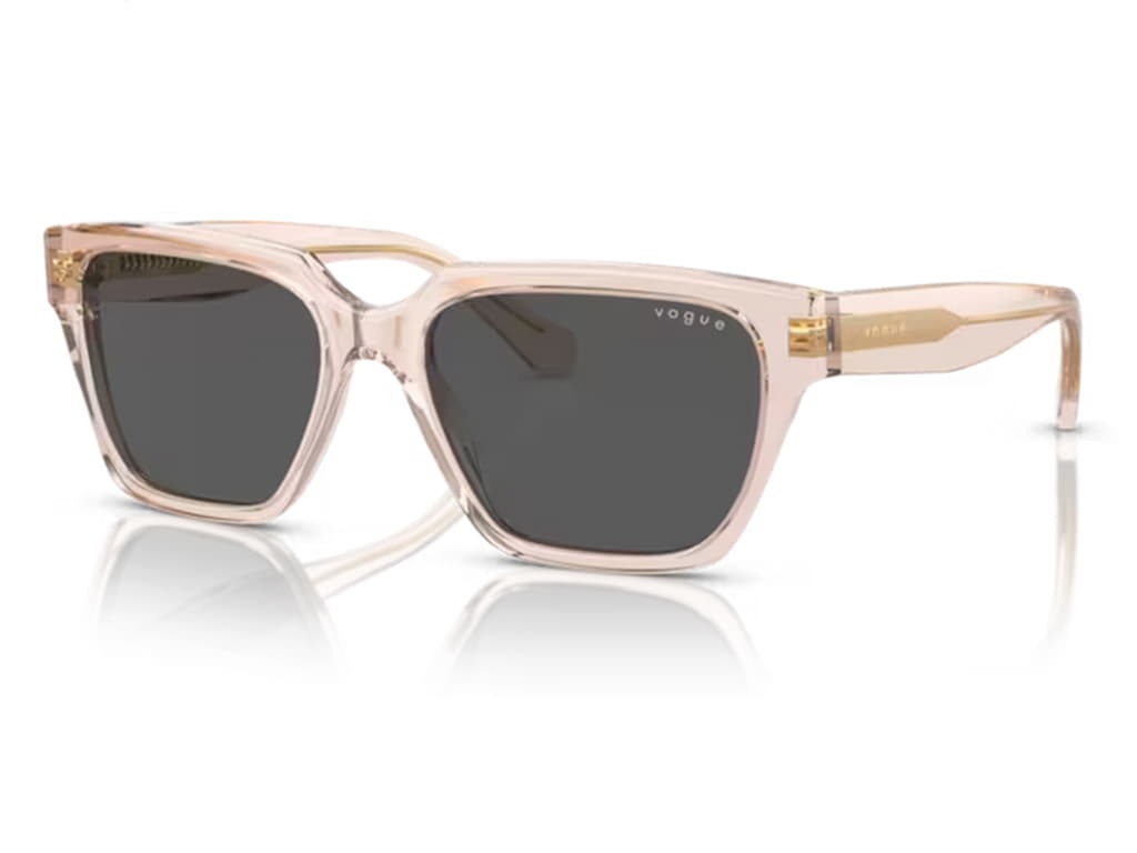 Vogue Γυναικεία Γυαλιά Ηλίου με Ροζ Κοκκάλινο Σκελετό και Γκρι Φακό ...