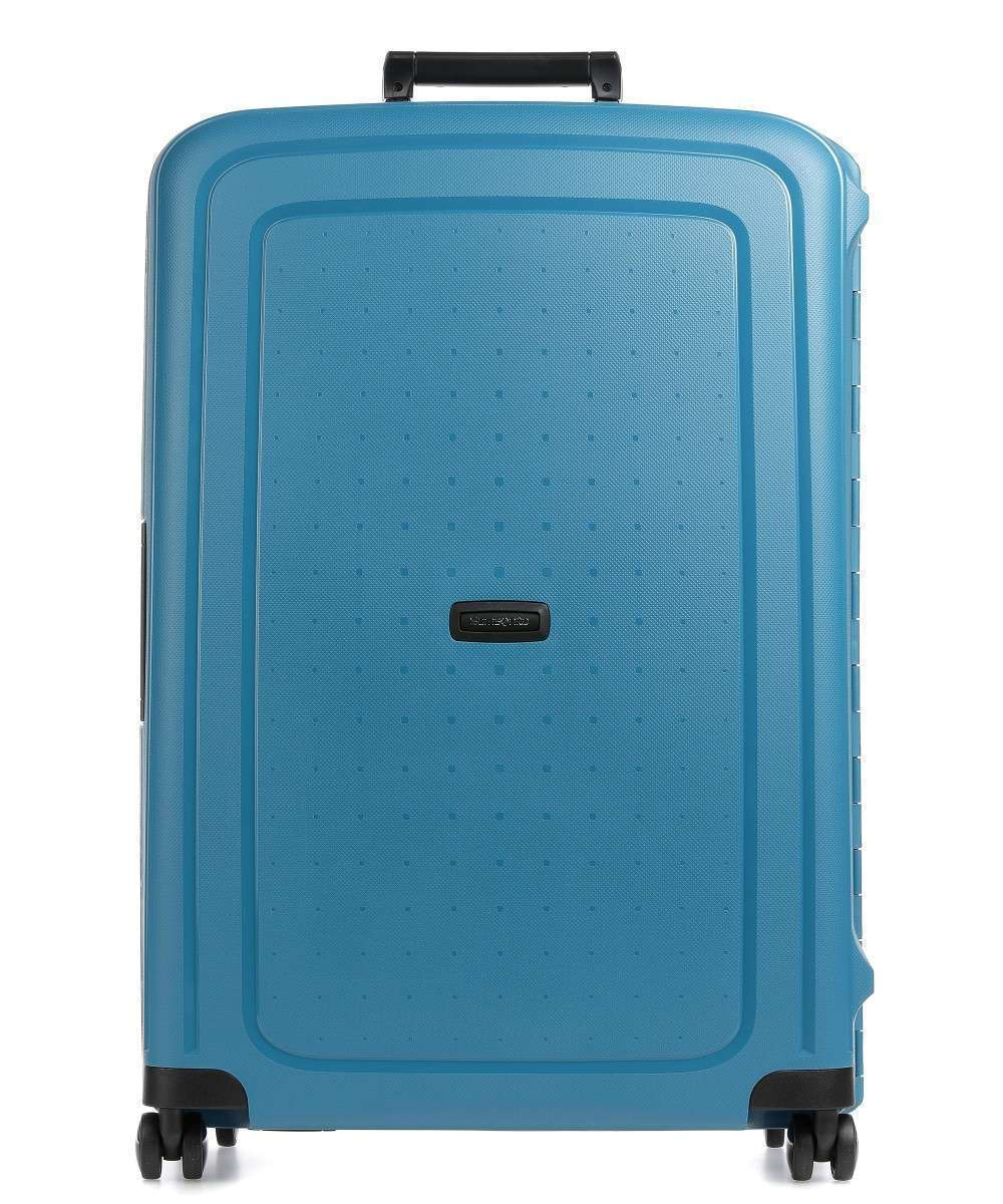 Samsonite Spinner Μεγάλη Βαλίτσα Ταξιδίου Σκληρή Πετρόλ με 4 Ρόδες ...