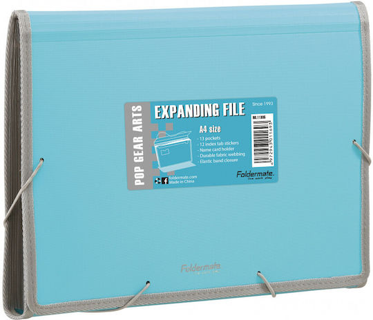 Foldermate Φάκελος με Λάστιχο για Χαρτί A4 Γαλάζιος FO11384 | Skroutz.gr