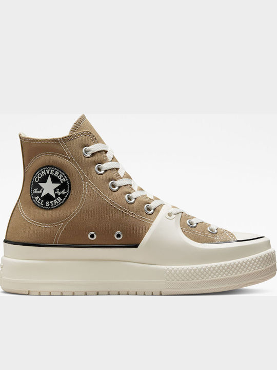Converse Chuck Taylor All Star Construct Γυναικεία Μποτάκια Καφέ ...