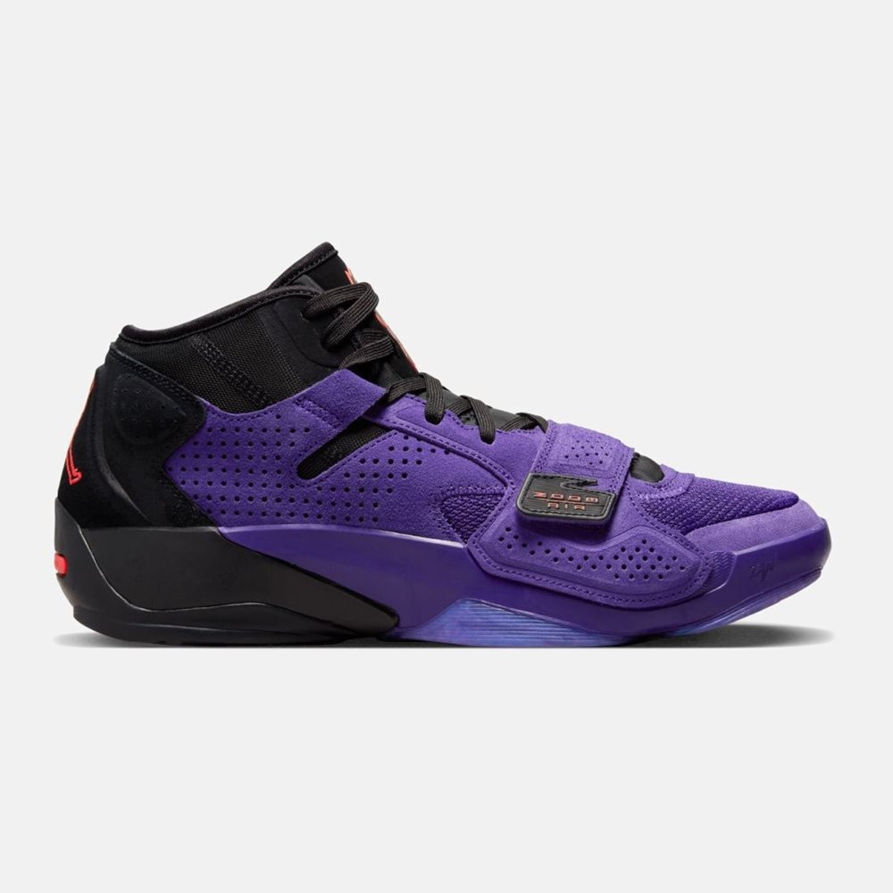 Jordan Zion 2 DO9073-506 Ψηλά Μπασκετικά Παπούτσια Purple / Black / Red ...