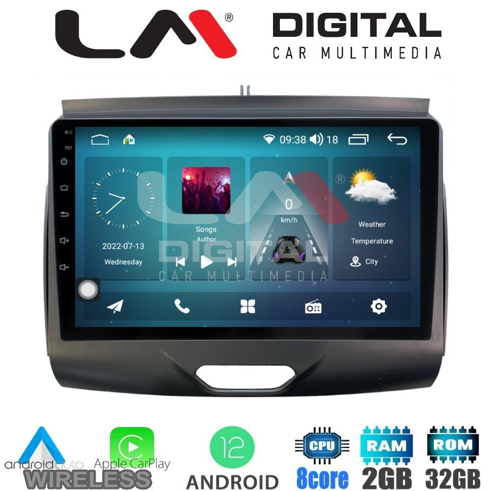 LM Digital Ηχοσύστημα Αυτοκινήτου για Ford Ranger 2015-2020 (Bluetooth ...