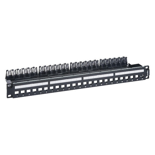 Legrand LCS³ Patch Panel Keystone για Rack 1U 24 Θυρών cat5e / cat6 ...