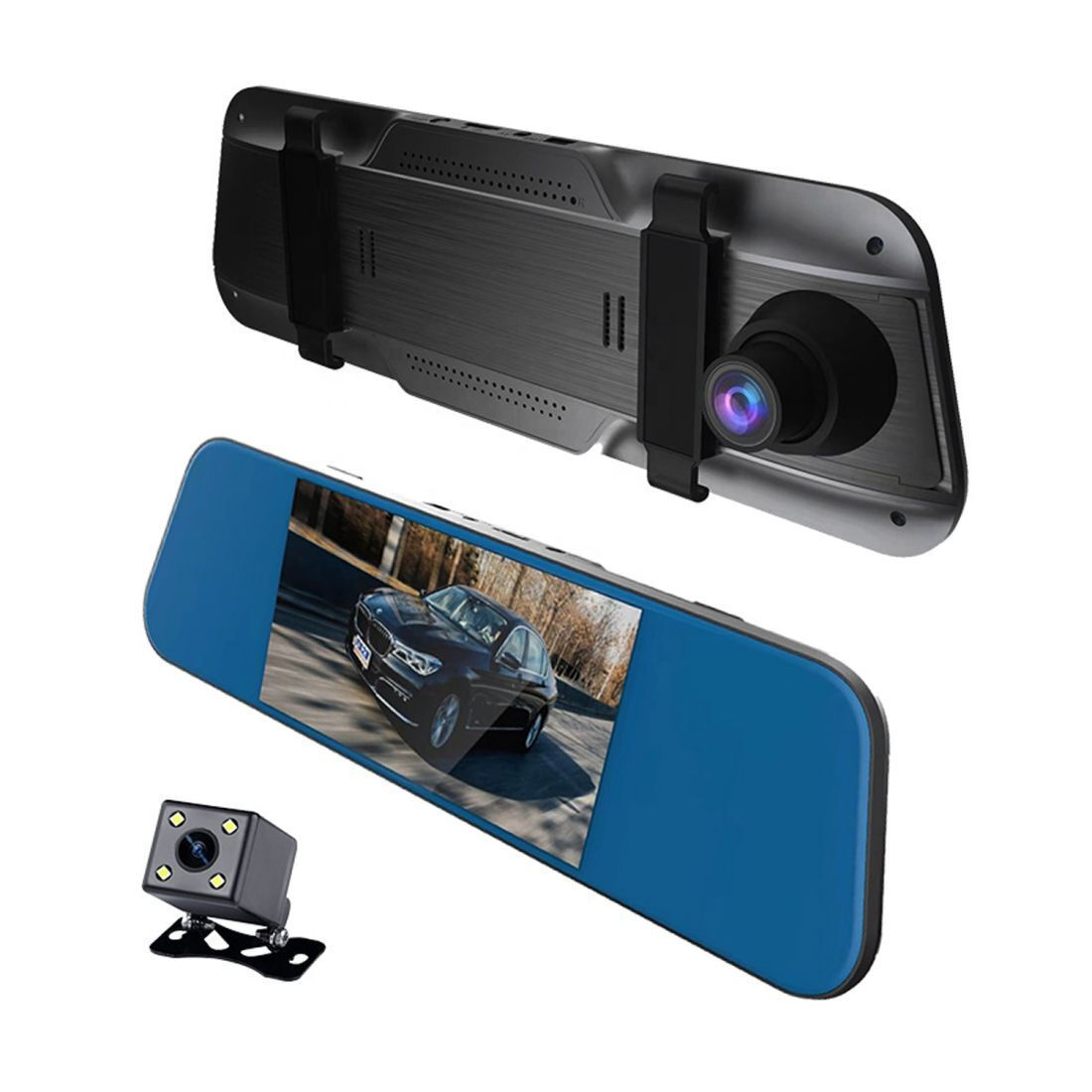 Σετ Καθρέπτης με Κάμερα DVR Αυτοκινήτου 1080P με Οθόνη 5" & Κάμερα ...