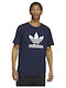 Adidas Adicolor Classics Trefoil Ανδρικό T-shirt Night Indigo με Στάμπα ...