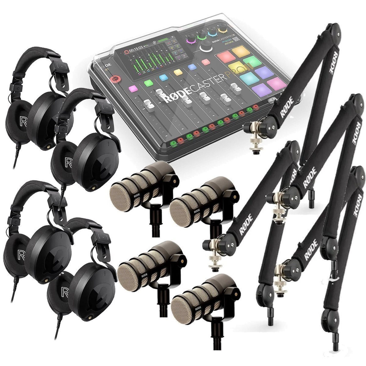 Rode Rodecaster Pro II 4-Person Bundle Αναλογική Κονσόλα 4 Καναλιών ...