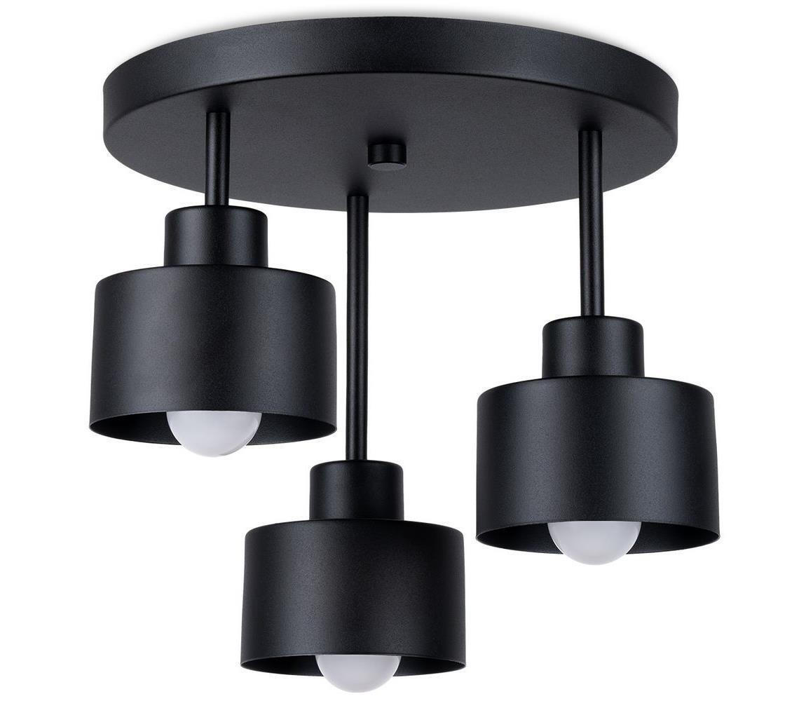 Sollux Πλαφονιέρα Οροφής με Ντουί E27 σε Μαύρο χρώμα SL.1131 | Skroutz.gr