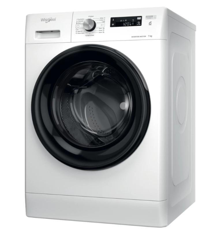 Whirlpool Πλυντήριο Ρούχων 7kg 1200 Στροφών 6th Sense FFS 7259 B EE ...