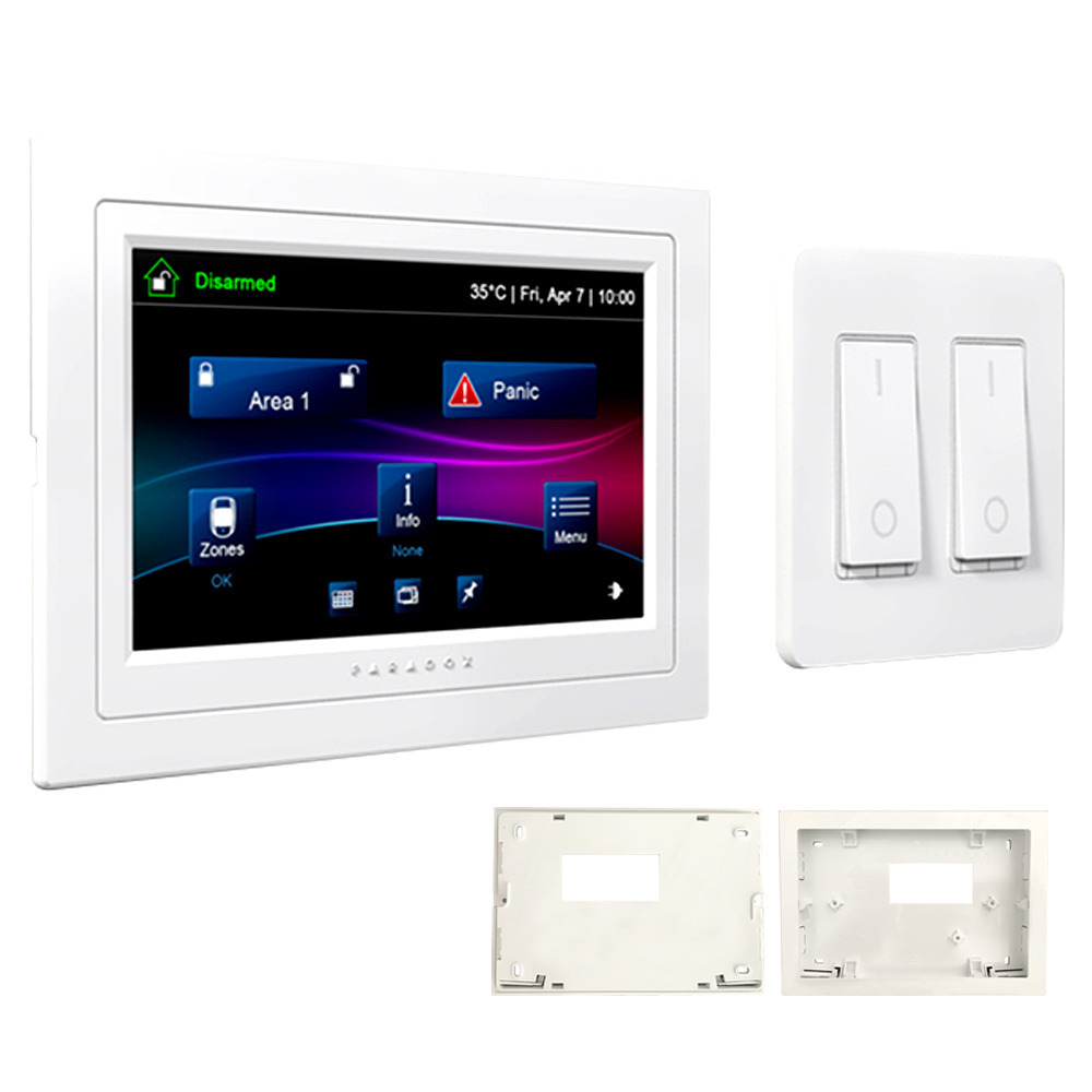 Paradox TM70 WB Πληκτρολόγιο Συναγερμού Αφής με Οθόνη σε Λευκό Χρώμα PA ...