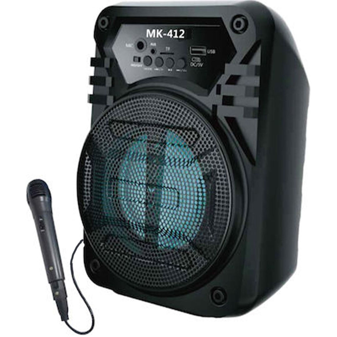 Σύστημα Karaoke με Ενσύρματo Μικρόφωνo CMiK MK-412 σε Μαύρο Χρώμα ...