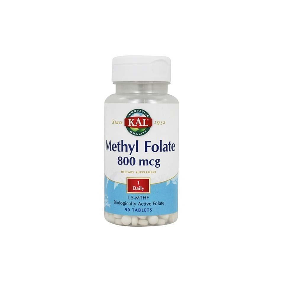 Kal Methyl Folate Βιταμίνη για την Υγεία του Νευρικού Συστήματος 800mcg ...