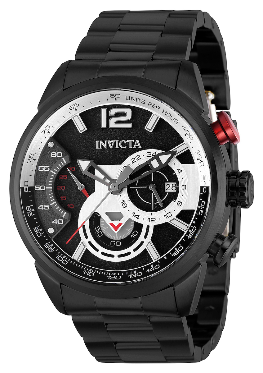 Invicta Aviator Ρολόι Χρονογράφος Μπαταρίας με Μεταλλικό Μπρασελέ σε ...