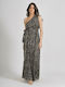 Ble Resort Collection Καλοκαιρινό Maxi Φόρεμα Μαύρο 5-41-348-0472 ...