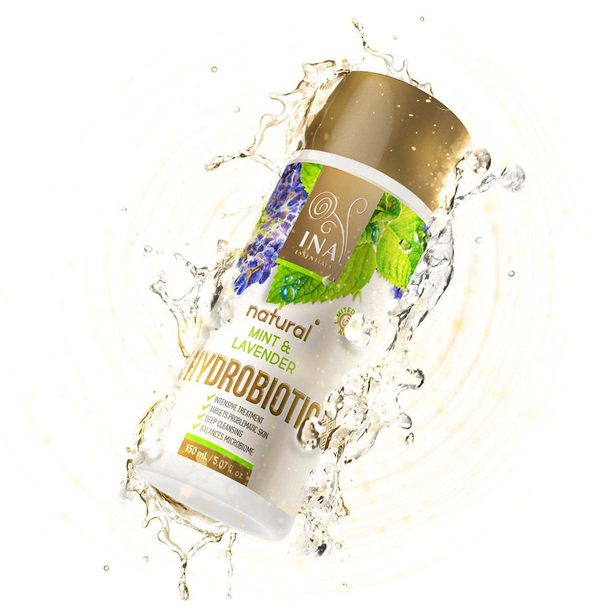 Inaessentials Lotion κατά της Ακμής Hydrobiotic Mint & Lavander 150ml ...