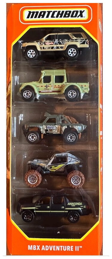 Mattel Σετ Αυτοκινητάκια Matchbox 5 MBX Adventure II 3+ Ετών για 3 ...
